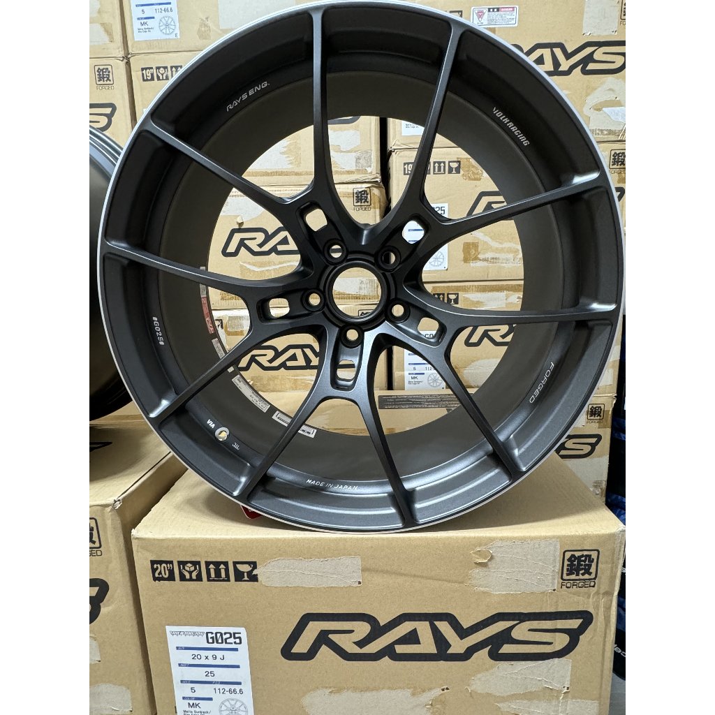 現貨日本 Rays鍛造鋁圈 G025 5孔112 20吋 9J ET25 10J ET33 MK HK | 蝦皮購物