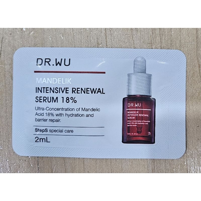 【芮姬的窩。可刷卡】2026年03月 台灣製 DR.WU 達爾膚 杏仁酸亮白煥膚精華18% 2ml 體驗包 小樣 | 蝦皮購物