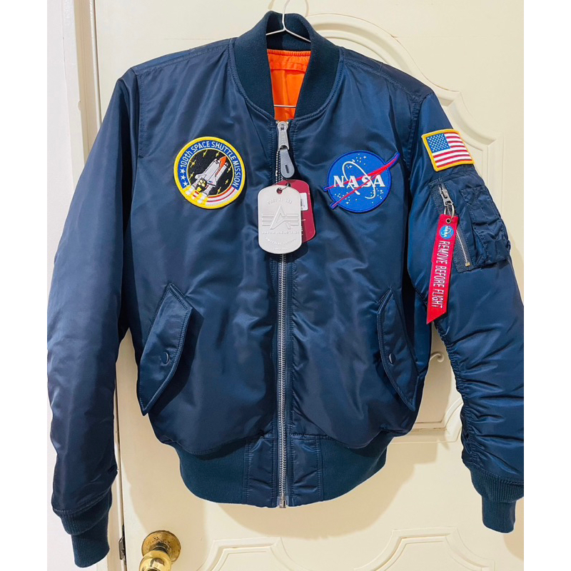 ALPHA INDUSTRIES NASA MA 1 短夾克-正品二手飛行外套 防風衣 | 蝦皮購物