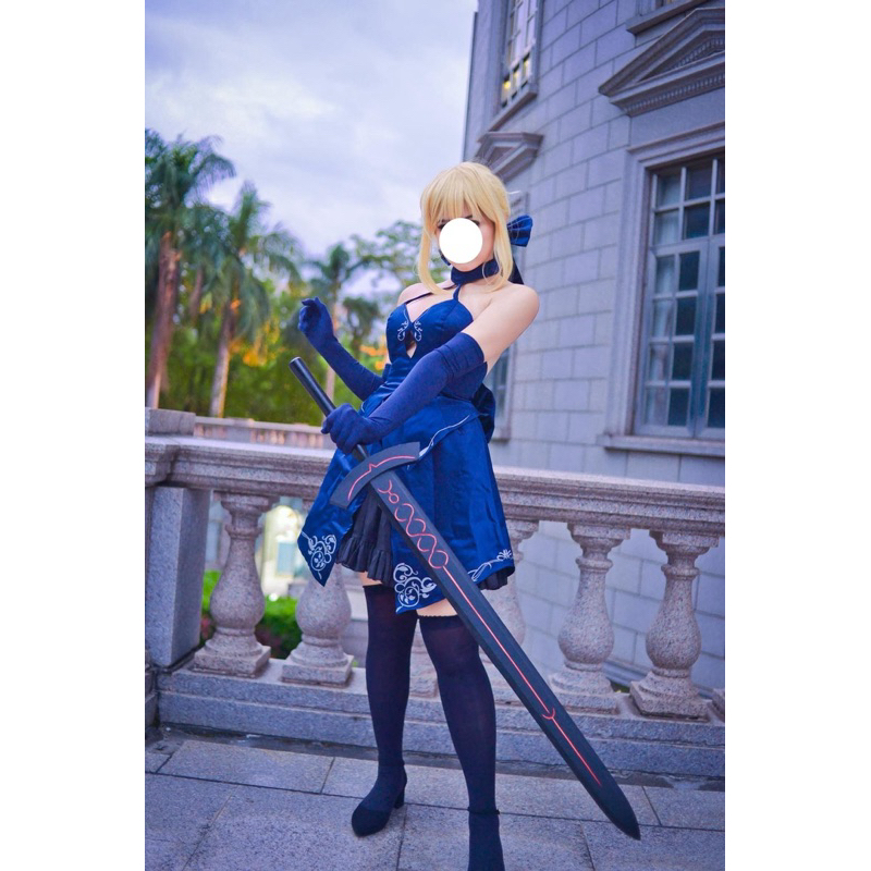 Fate 黑saber黑賽巴 短禮服cos cosplay 小全套 | 蝦皮購物