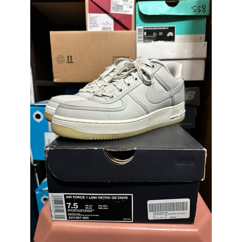 Nike Air Force 1 Low Retro QS CNVS US7.5 25.5cm | 蝦皮購物