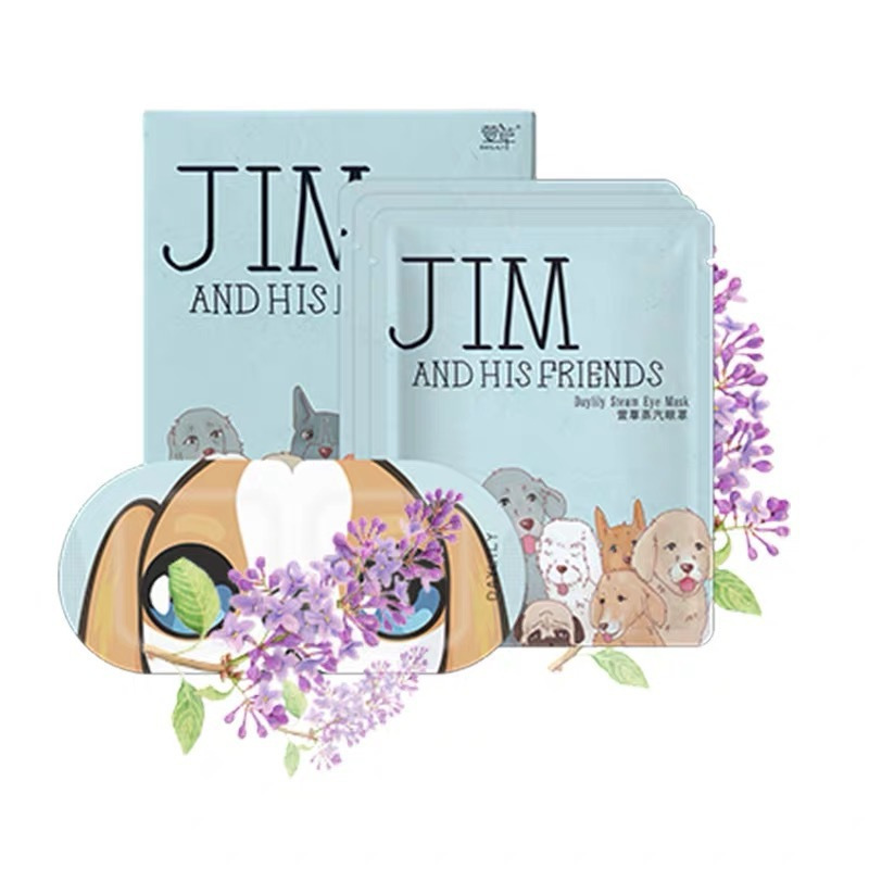 Suke.co 台灣現貨 JIM 吉姆 可愛動物圖案 蒸氣眼罩 一次性 自發熱 萱草 眼罩護眼 舒緩 蒸氣眼罩 眼罩 | 蝦皮購物