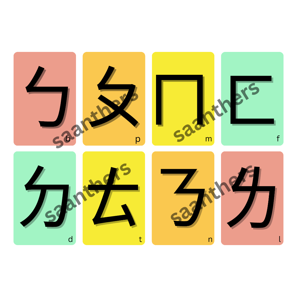 Zhuyin Mandarin Flash Cards | 蝦皮購物