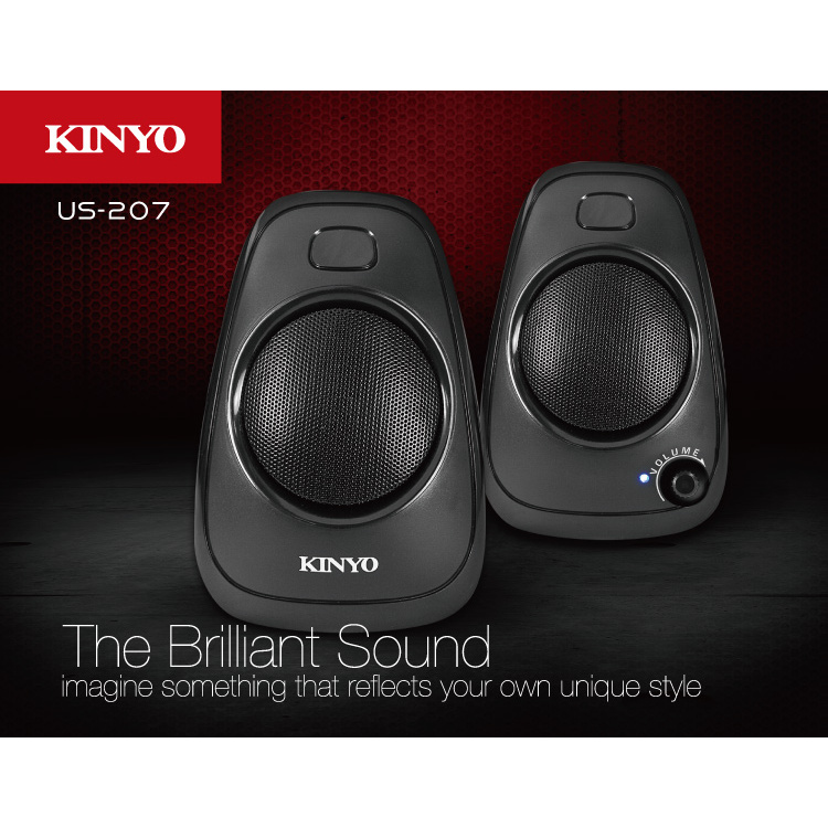【現貨附發票】KINYO 耐嘉 USB多媒體音箱 電腦喇叭 1組 US-207 | 蝦皮購物