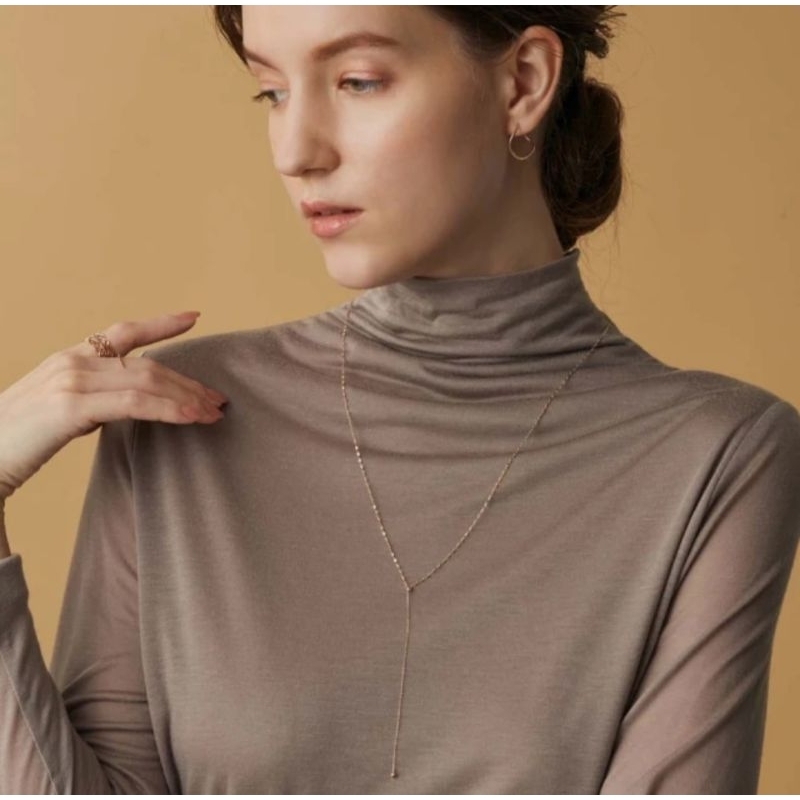 agete Y字鍊 K10 可調節長度 | 蝦皮購物