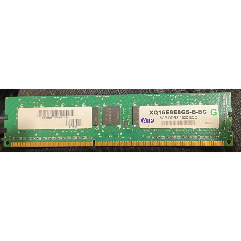 ATP DDR3-1600 8GB ECC ram 支援 E3 cpu | 蝦皮購物