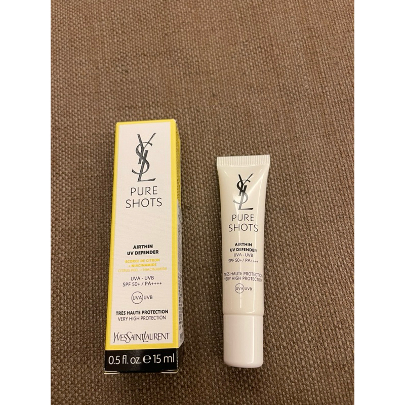 全新YSL pure shots聖羅蘭極效活萃輕盈UV防曬凝露15ml SPF50+ | 蝦皮購物