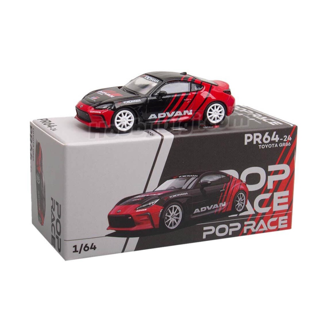 【STAN】POPRACE 1/64 Toyota GR86 Advan塗裝 86 pop race 模型車 | 蝦皮購物