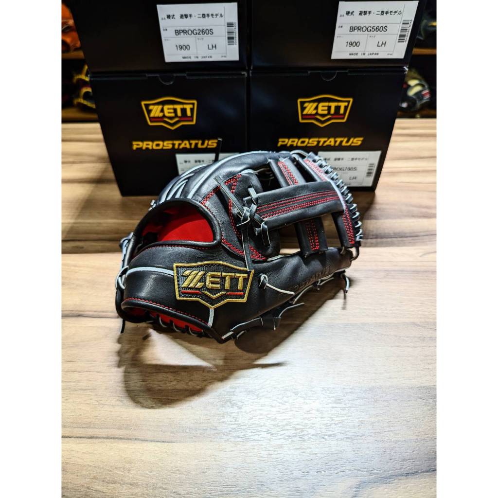 【熱火體育】ZETT 日本進口 Prostatus SE 頂級硬式 吉川款 接球手套 十字 黑 BPROG260S-19 | 蝦皮購物