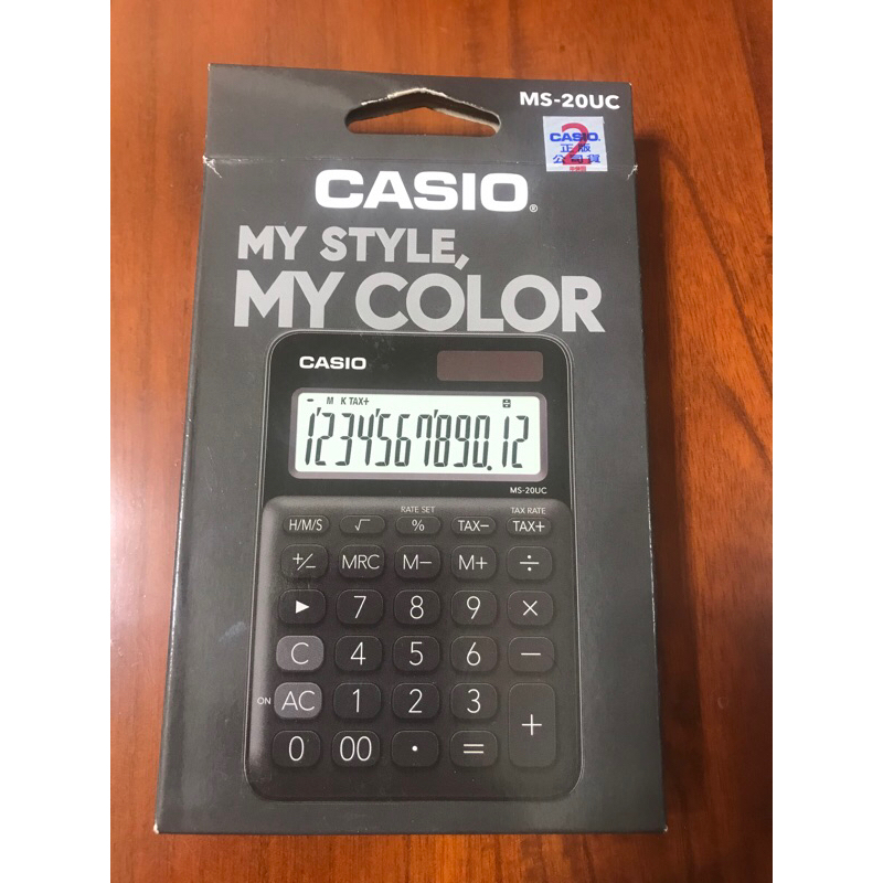 CASIO 彩色計算機 MS-20UC-BK 黑 馬卡龍計算機 | 蝦皮購物