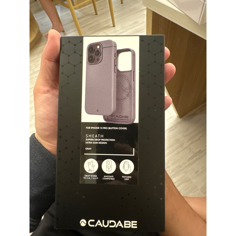 Caudabe iPhone 15 Pro SHEATH 保護殼 灰色 | 蝦皮購物
