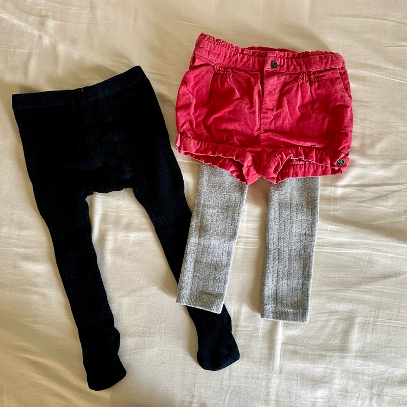 Zara baby👶🏻女孩短褲 86cm 18-24M (附褲襪 | 蝦皮購物