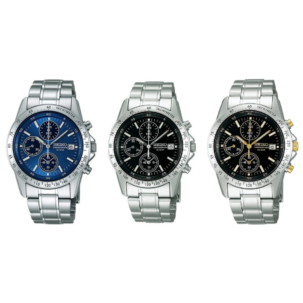 SEIKO精工 三眼石英錶 - 41.0mm(SBTQ041/SBTQ043/SBTQ071) | 蝦皮購物