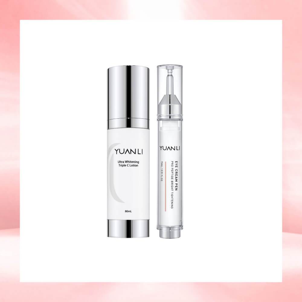 【YUANLI願麗】★玩美女神限定組★Triple C美白乳80mL+熬夜抗皺胜肽眼霜筆15mL | 蝦皮購物