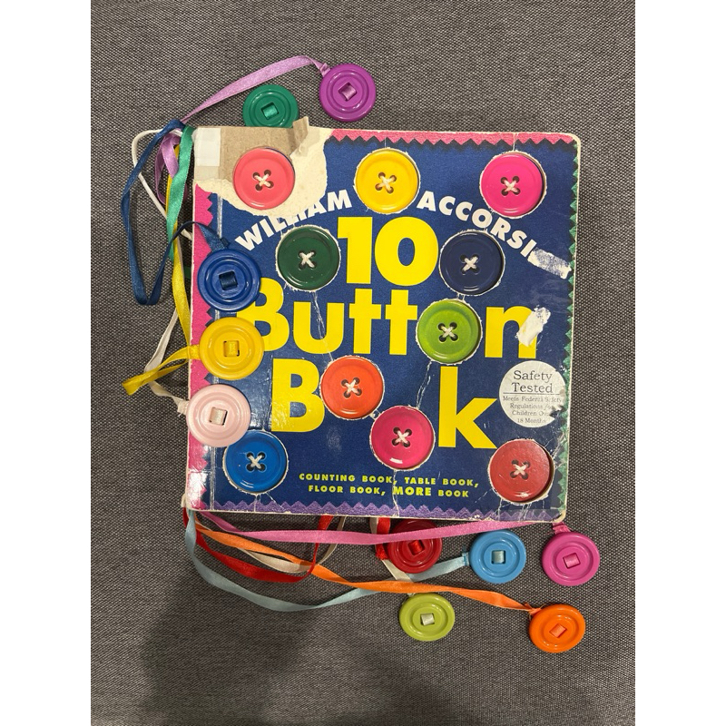 二手 10 Button Book 創意 手動 繪本 鈕扣 | 蝦皮購物