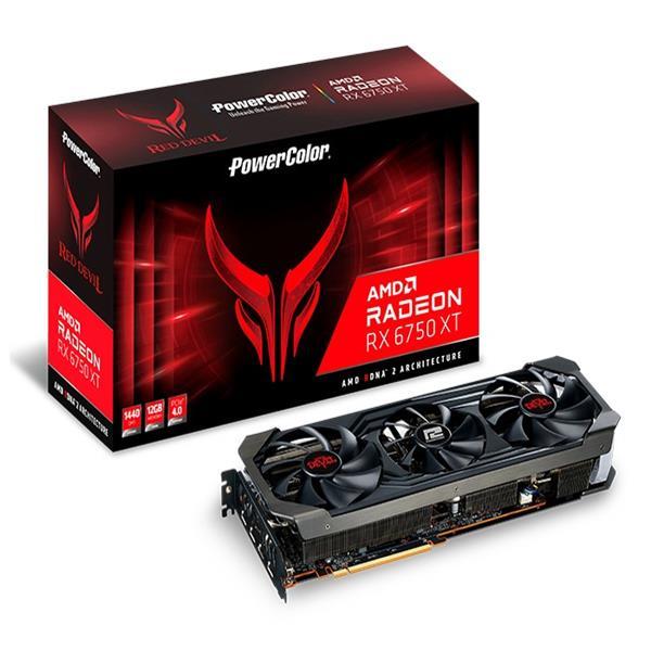 (聊聊享優惠) 撼訊 RX 6750 XT Red Devil OC RGB 12G GDDR6 AMD顯示卡 | 蝦皮購物