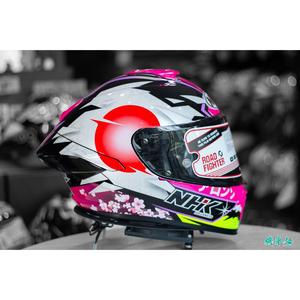 【機車人】NHK K5R 全罩安全帽 AL21#4 日本站粉配色｜亞洲頭型｜金屬插扣設計｜通勤首選｜素色首選｜大鴨尾設計 | 蝦皮購物