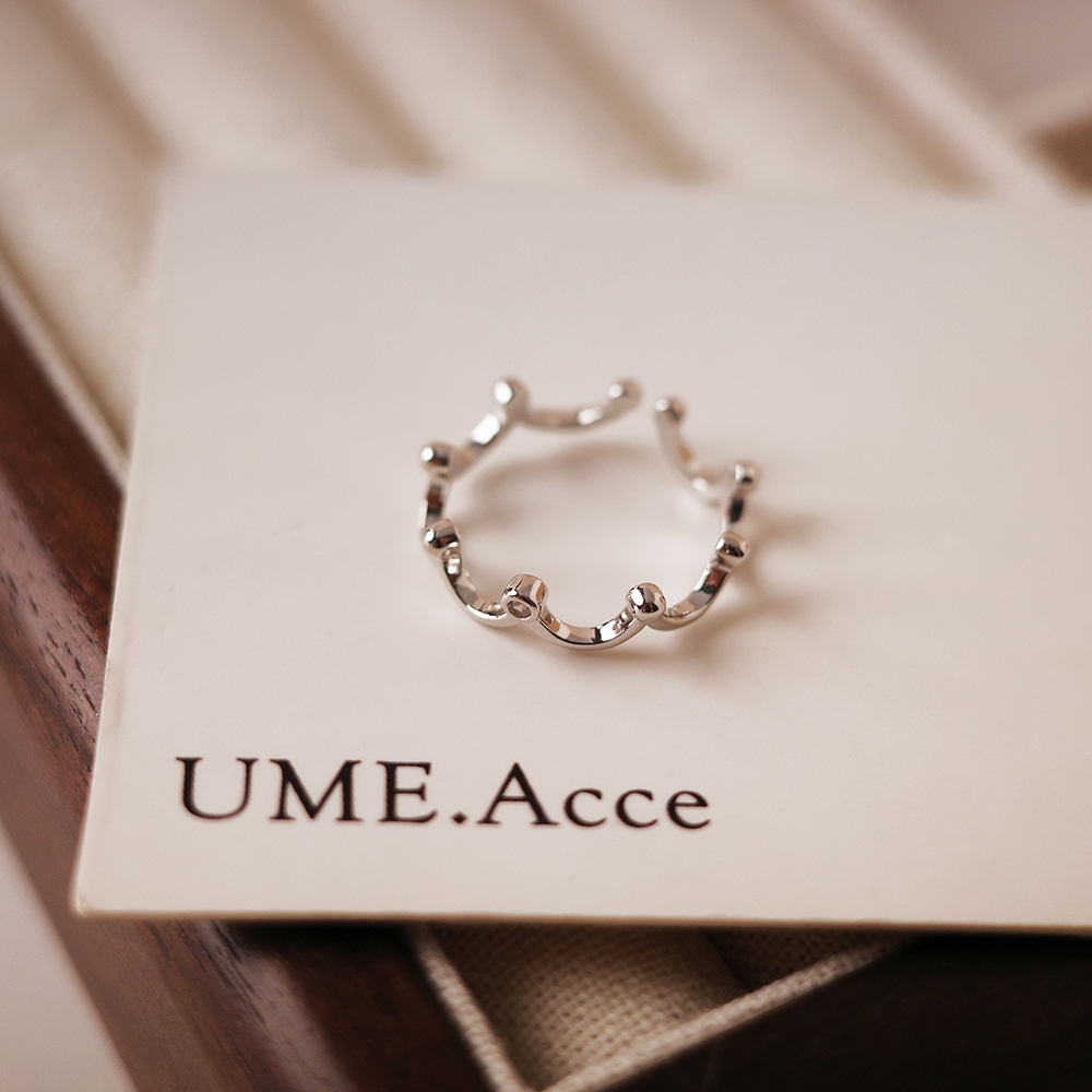 [全純銀.戒指] 皇冠 【UME】洗手可戴 不退色戒指 S925純銀戒指 可調戒圍 | 蝦皮購物