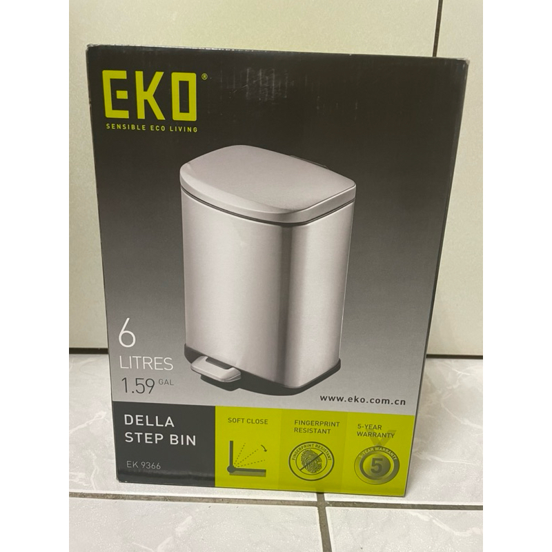 EKO EK-9366迪萊靜音垃圾桶 6L 全新未拆封 | 蝦皮購物
