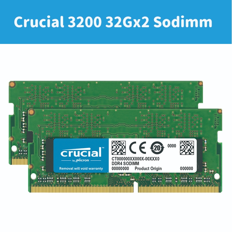 Crucial DDR4 3200 64GB (32Gx2) 64G sodimm Micron美光 筆電記憶體 | 蝦皮購物
