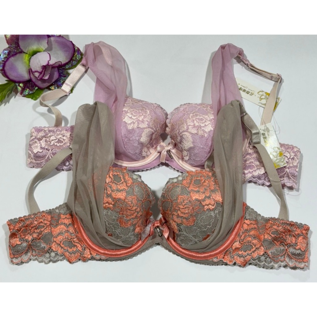 【奧黛莉】花都璀璨系列~夢幻花漾【4951】~70B,75B,80B,80C,80D~橘,紫 | 蝦皮購物