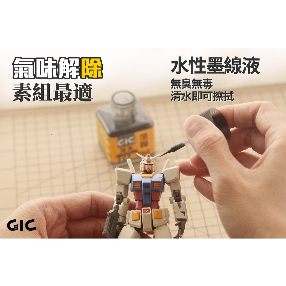 【GIC 】水性墨線液/滲線液/素組/模型用/40ML/modo摩多｜官方賣場 | 蝦皮購物