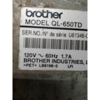 QL-650TD ql650td 零件機 報帳機 ql-65otd brother | 蝦皮購物