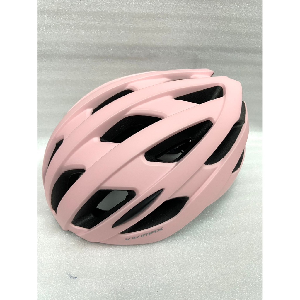 『時尚單車』 贈下巴貼 Vivimax BETA M號 亮奶茶/消光粉 自行車安全帽 公路車 自行車 輕量 | 蝦皮購物
