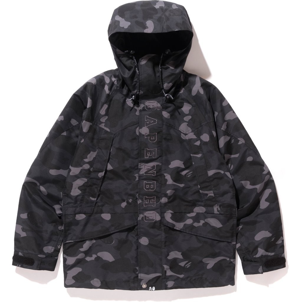 A BATHING APE BAPE x NBHD CAMO SNOW BOARD JACKET BAPE連帽風衣外套 | 蝦皮購物