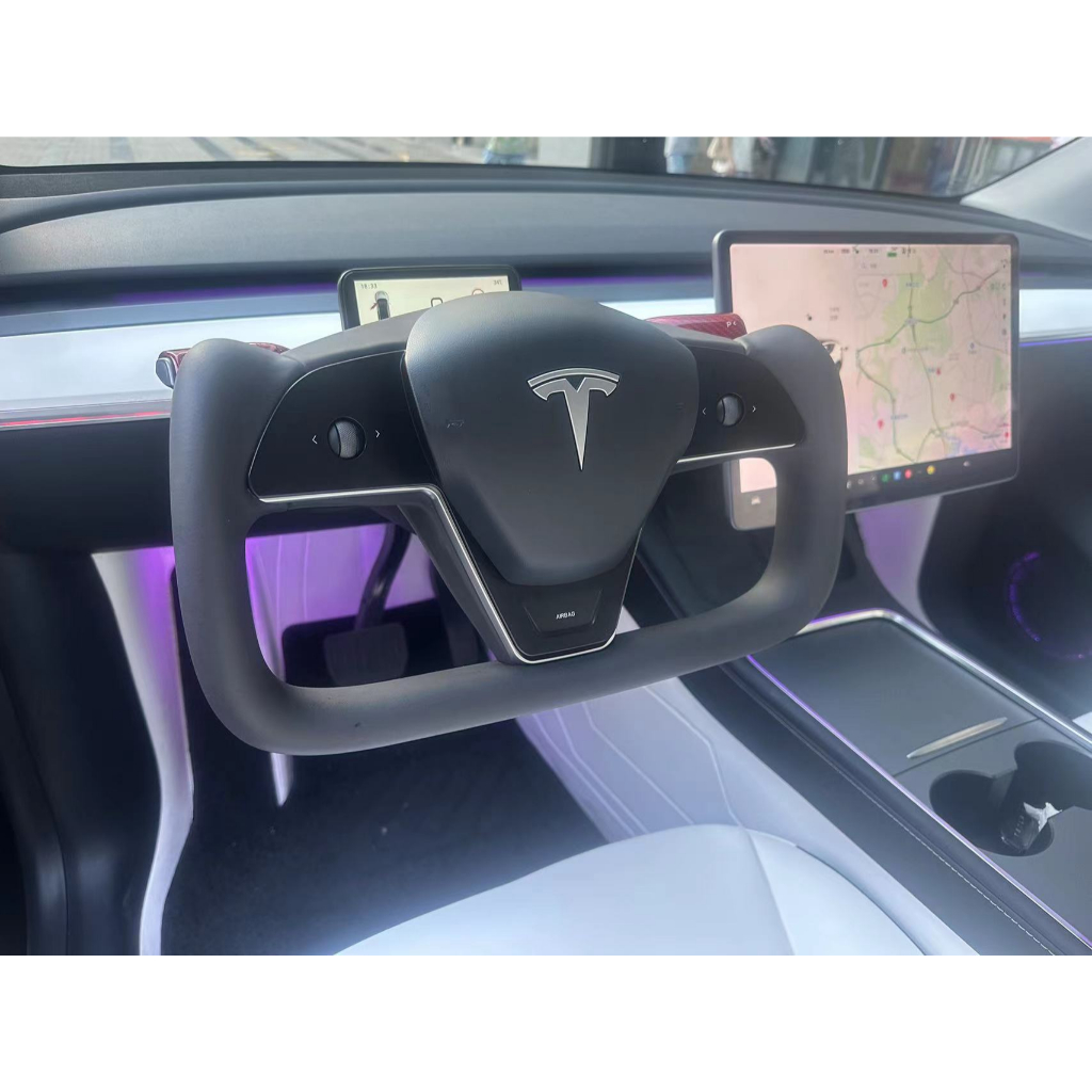 【全省可到府報價含安裝】YOKE原廠樣式 Tesla特斯拉 Model 3 Model Y YOKE方向盤 方向盤 | 蝦皮購物