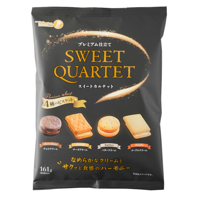 [效期2026.2]《寶製菓四口味綜合餅乾(161g) SWEET QUARTET》｜愛子森林 d1 | 蝦皮購物