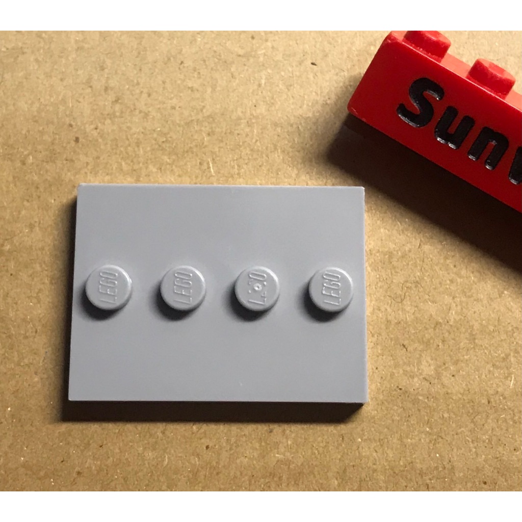【積木2010】樂高 LEGO 3X4 人偶底板 底座 底板 立板 / 淺灰色 Light Bluish Gray | 蝦皮購物