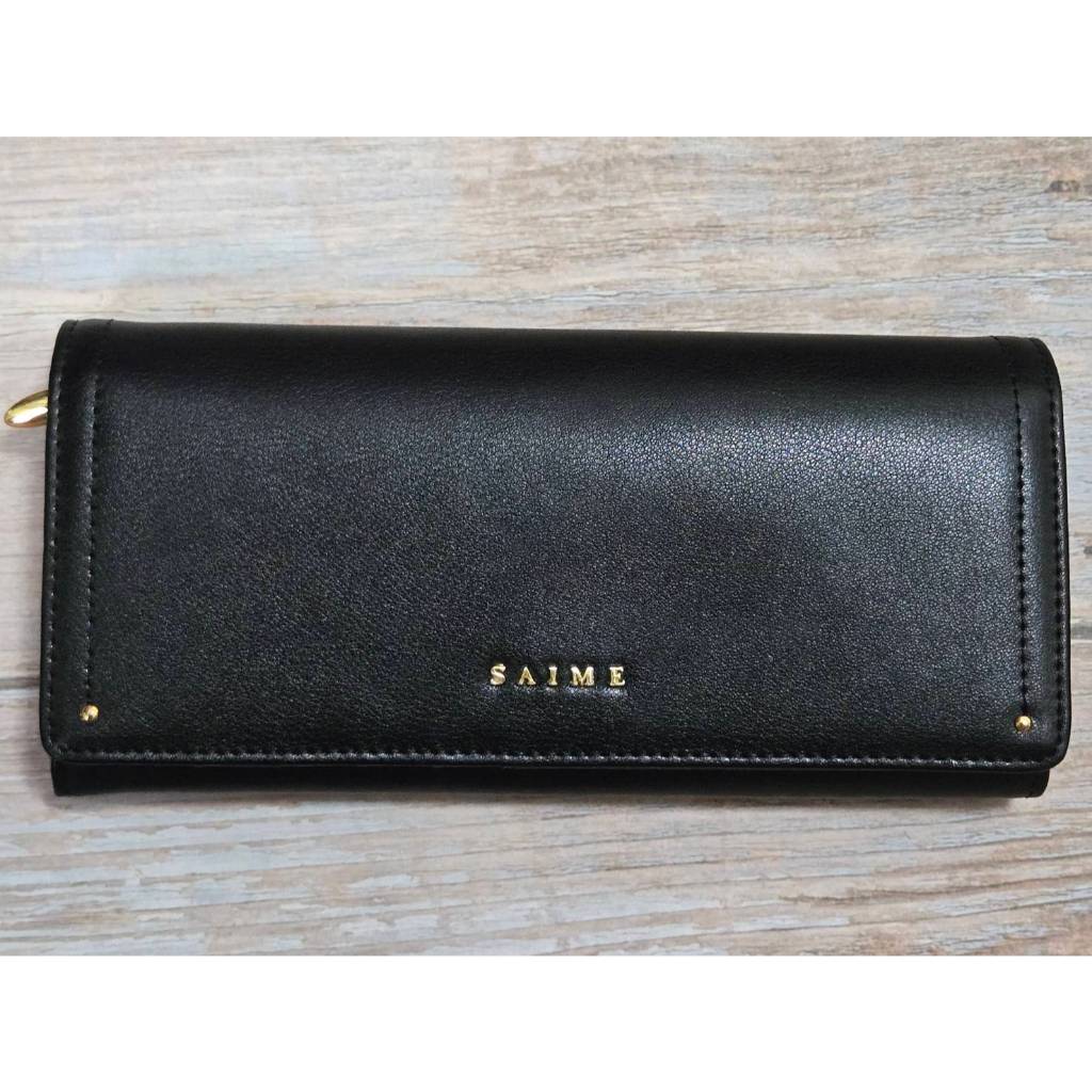 900元(2手)S'AIME 真皮RFID防盜掀蓋長夾 黑色 原價1680元 | 蝦皮購物