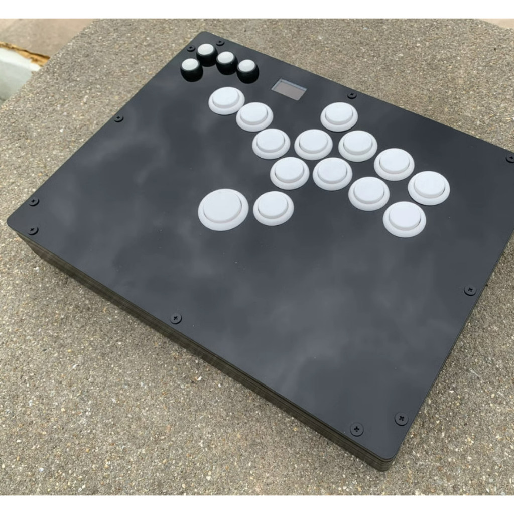 PCB hitbox 樹莓派 三和按鍵 格鬥鍵盤(14鍵)【附Type-C連接線】採用Pico 2040晶片最新韌體 | 蝦皮購物