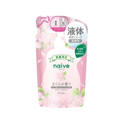 ★日本代購★kracie Naive季節限定 櫻花沐浴露補充包 380ml 天然 植物性 保濕 滋潤 櫻桃葉萃取 櫻花香 | 蝦皮購物
