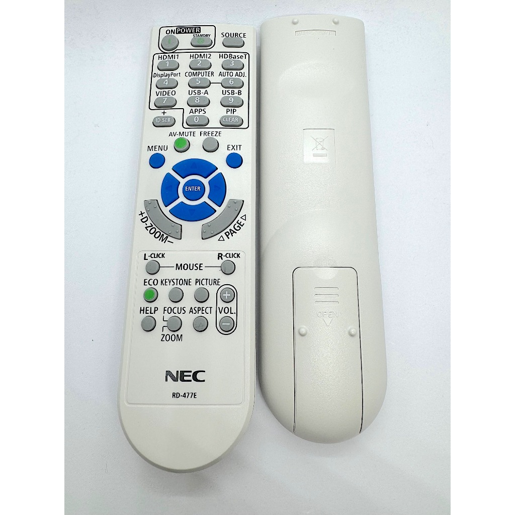 全新NEC投影機遙控器適用PA550W/PA500U/PA600X/PA500X | 蝦皮購物