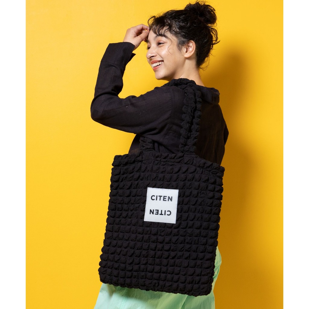 *Mars*台北京站 現貨 CITEN Popcorn tote bag 素色 手提包 托特包 | 蝦皮購物