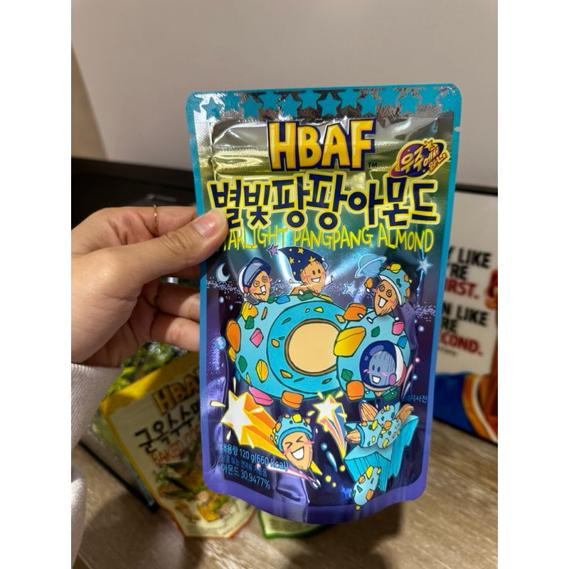 全新現貨 韓國國民零食HBAF杏仁果120g 跳跳糖 黑糖奶茶 黑芝麻 oreo | 蝦皮購物