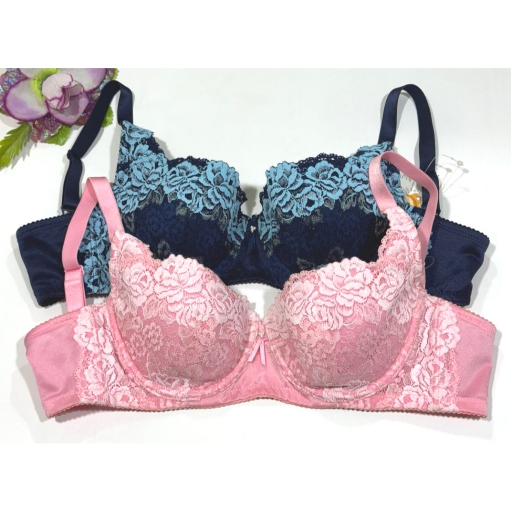 【奧黛莉】双面弧蝶~大罩杯穩定包覆款【5000】~75D,75E,80D,80E~藍,粉 | 蝦皮購物