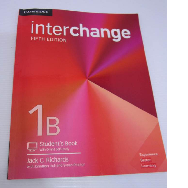 「二手書」5版 (下載碼未開封) 半冊課本 Interchange 1B Student's book 5ed | 蝦皮購物
