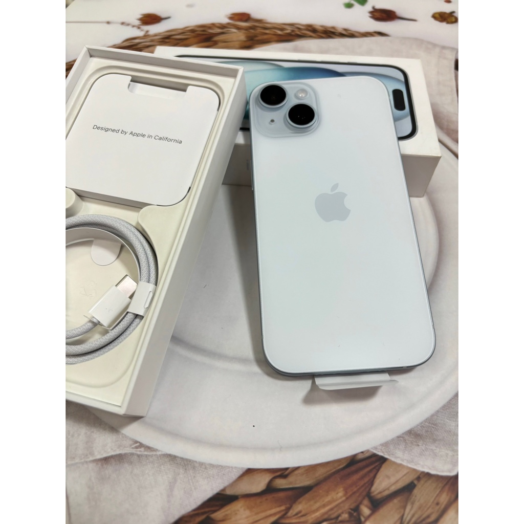 💜店內拆封新品💜🔋100 🍎 Apple Iphone15 128gb藍色🍎螢幕6 1吋🔺蘋果原廠保固2025 6 19 蝦皮購物