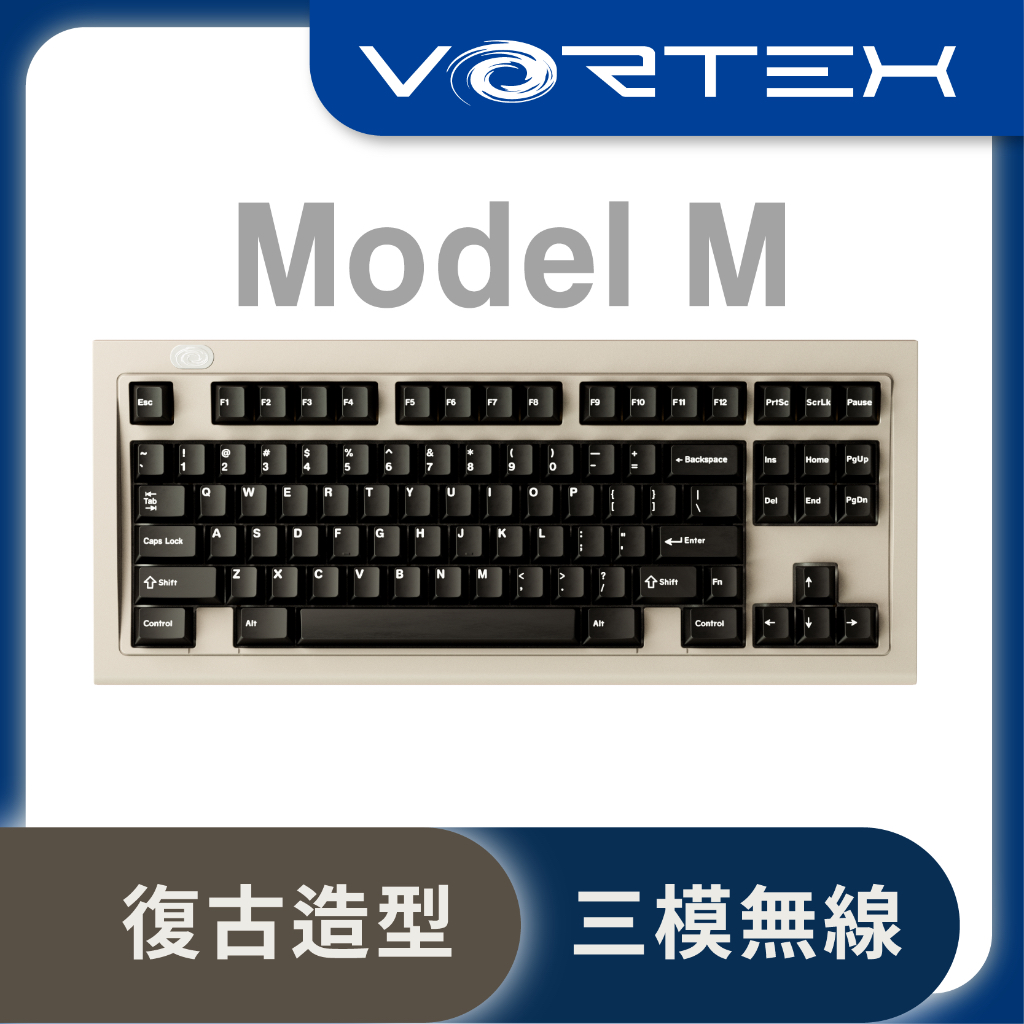 【VortexKeyboard】Model M SSK WKL 三模無線藍芽2.4G機械式鍵盤 復古鍵盤 雙射鍵帽 | 蝦皮購物