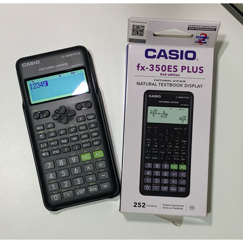《二手保固內》 casio fx-350ES plus 工程計算機 物理計算機 | 蝦皮購物