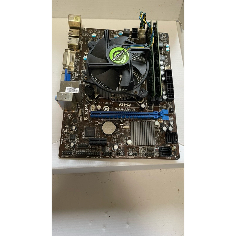 i5-3470(含風扇)+記憶體8g+主機版Msi H61M-P20(G3) | 蝦皮購物