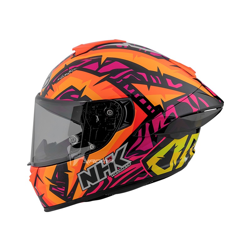 【NHK】K5R IO48 #4 Ivan Ortola 黑橘紫 亮面 排齒扣 藍牙耳機槽 全罩 安全帽｜耀瑪騎士 | 蝦皮購物