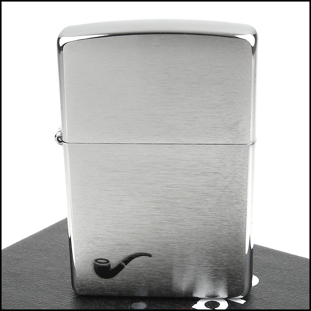 ☆福星屋☆【ZIPPO】美系~Pipe Lighter~煙斗用打火機~拉絲打磨電鍍鉻款NO.200PL | 蝦皮購物