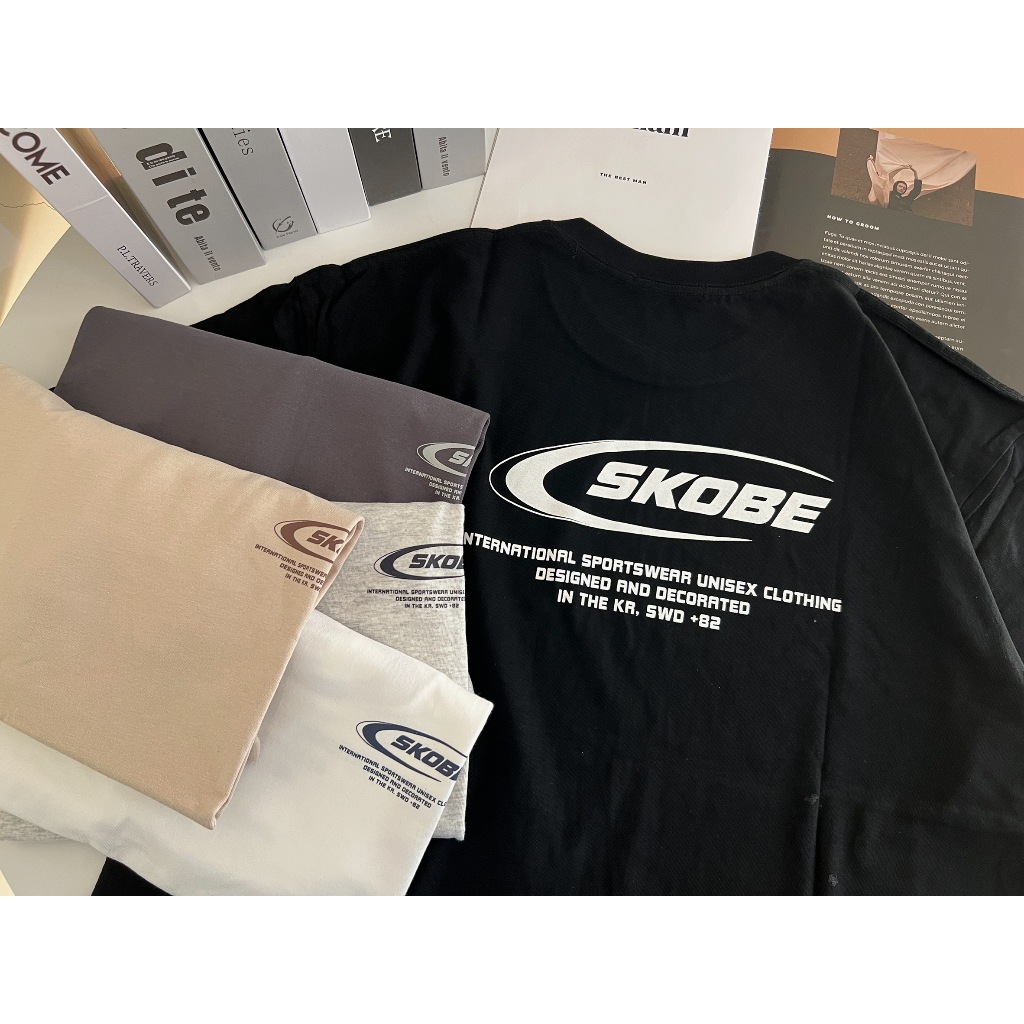 【MasCool】SKOBE 短袖 短T 短TEE 休閒 短袖 短T 短踢 素踢 落肩 韓國 | 蝦皮購物