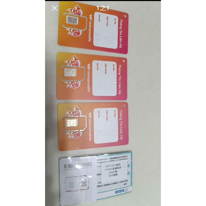 越南網卡 4G上網卡 20天200g*3,5天每日5g*1,,1張50元 | 蝦皮購物