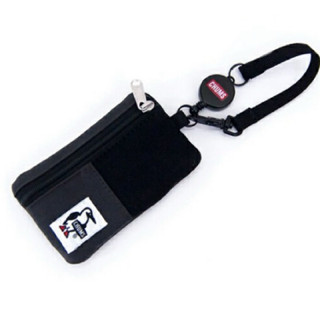 CHUMS Commuter Pass Case Sweat Nylon卡夾零錢包 /炭黑 | 蝦皮購物