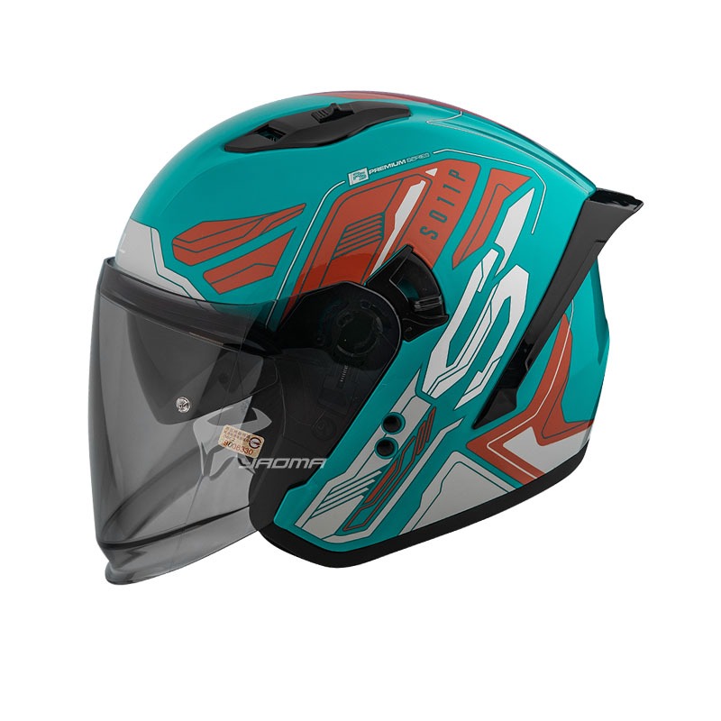 【SOL】安全帽 SO-11P 超導體 綠橘灰 內鏡 雙D扣 藍牙耳機槽 尾翼 SO11P 3/4罩 ｜耀瑪騎士 | 蝦皮購物